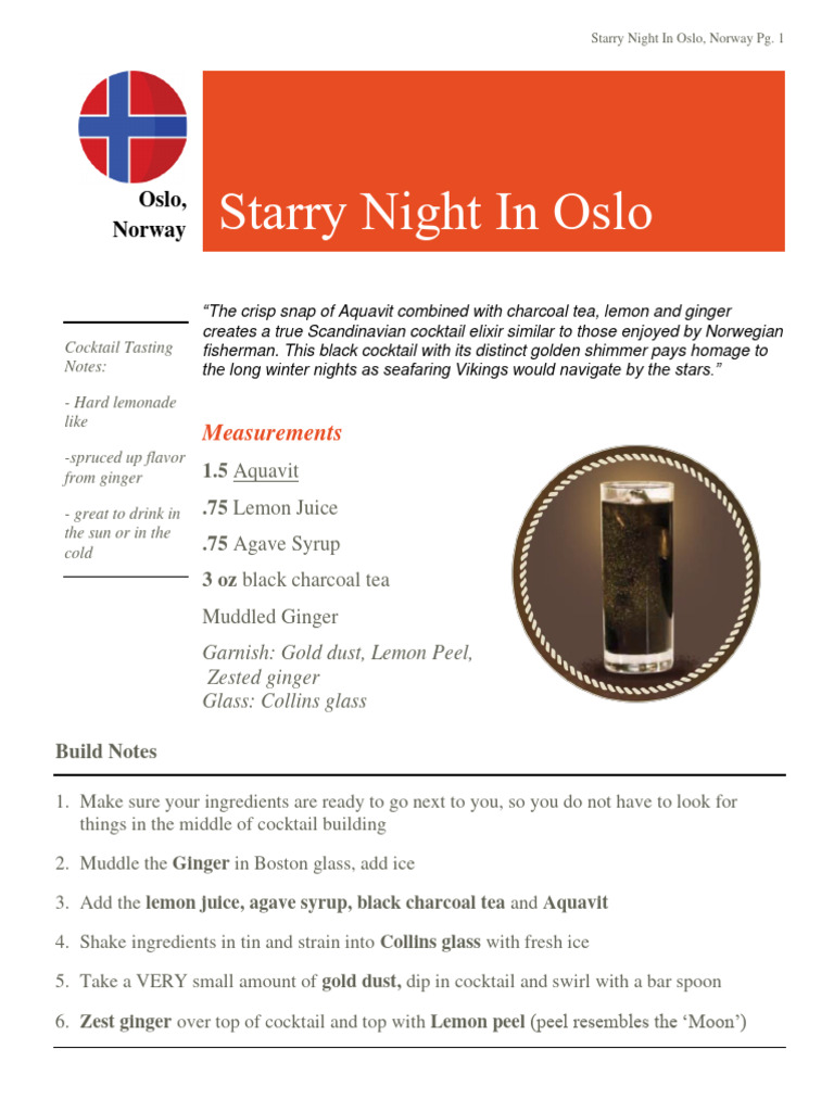 Final Starry Night in Oslo | PDF | Lemon | Oslo