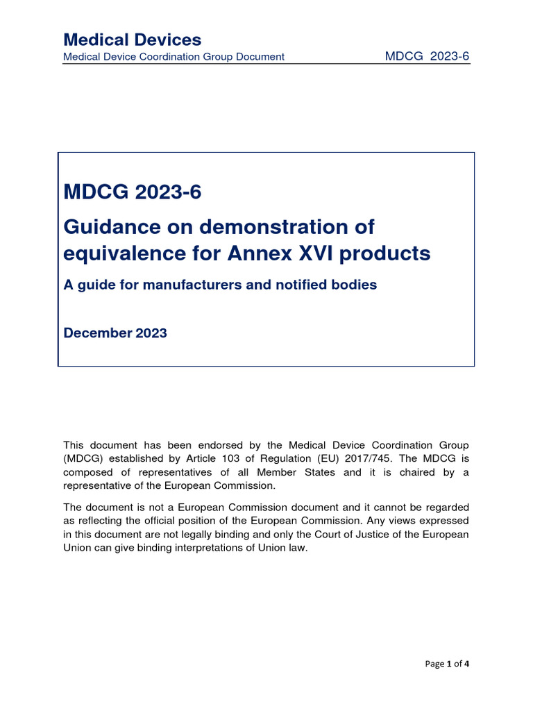 mdcg_2023-6_en | PDF | Medical Device | European Union