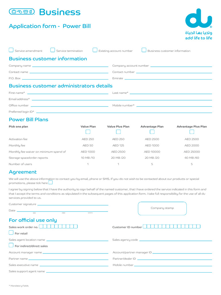 Power Bill App Form Re Do A4 e - Oct 24 | PDF | Legal Liability | Personal Identification Number