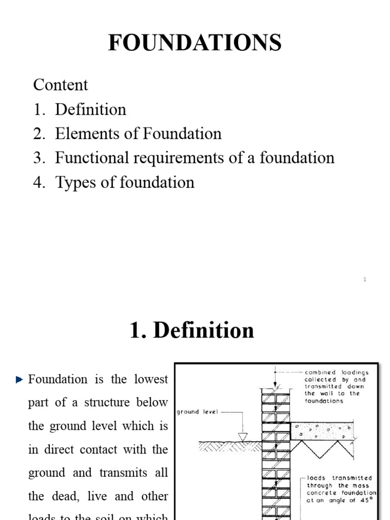 Foundation Types and Requirements | PDF | Foundation (Engineering) | Concrete