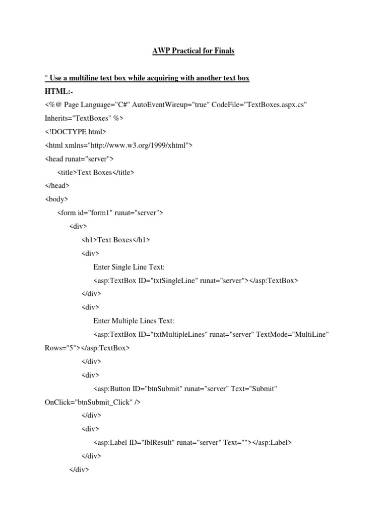 Awp Imp Prac | PDF | World Wide Web | Internet & Web