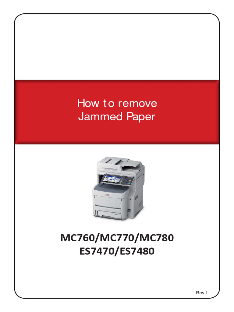 Clear Paper Jams: MC760/MC780 Guide | PDF | Printer (Computing) | Image ...
