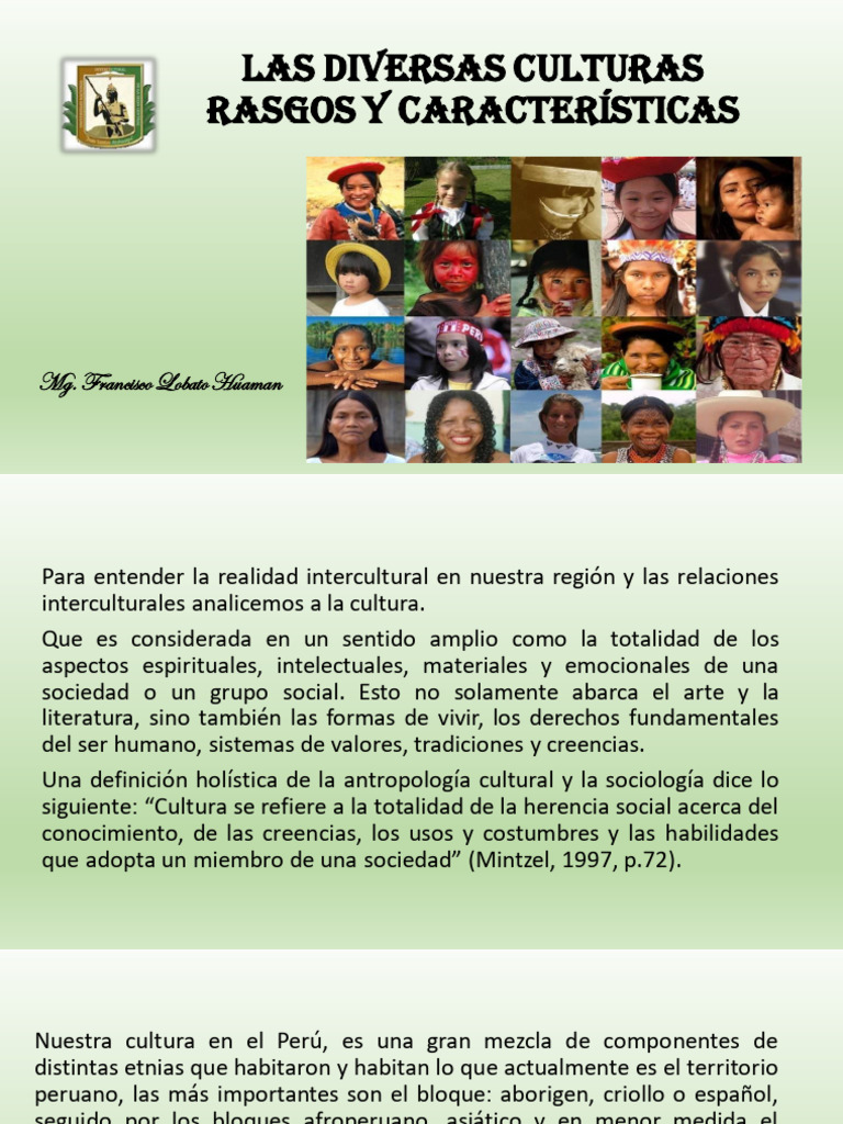 Las Diversas Culturas Rasgos y Características - Semana 02 | PDF ...