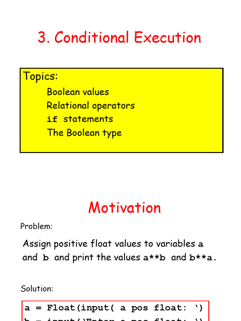 Conditionalexec Pdf Boolean Data Type String Computer Science