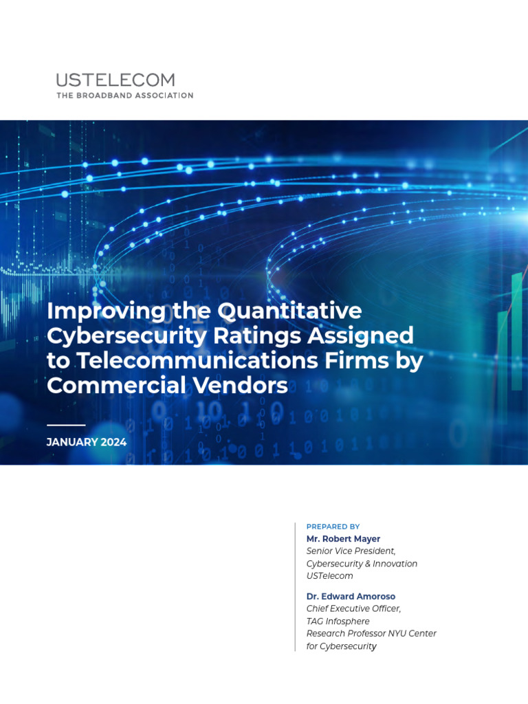 USTelecom-Cybersecurity-Ratings | PDF | Computer Security | Security