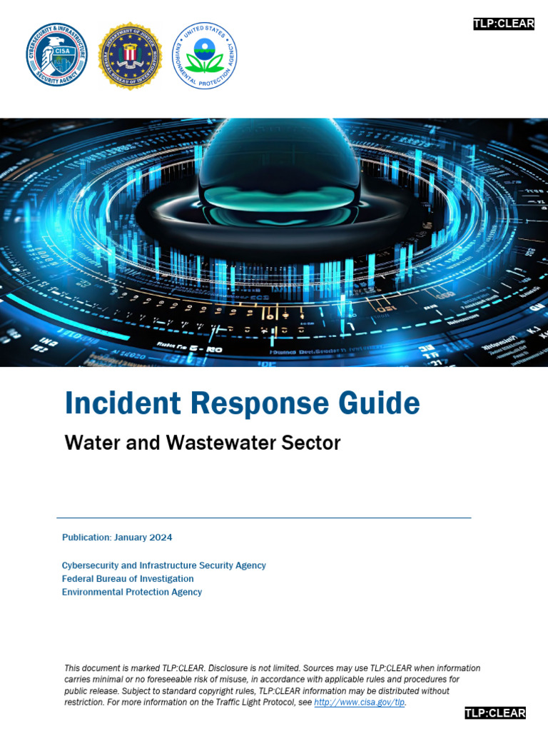 Incident Response Guide Water and Wastewater Sector | PDF | Security | Computer Security