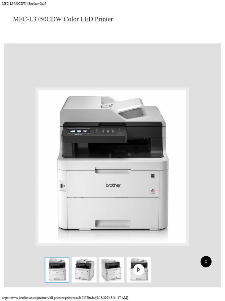 Brother MFC-L3750CDW Printer Overview | PDF