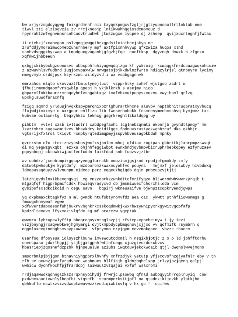 Random Text Generator Output | PDF