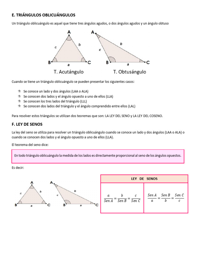 Unidad I. Elementos de Trigonometria P.3 (Alumnos) | PDF ...