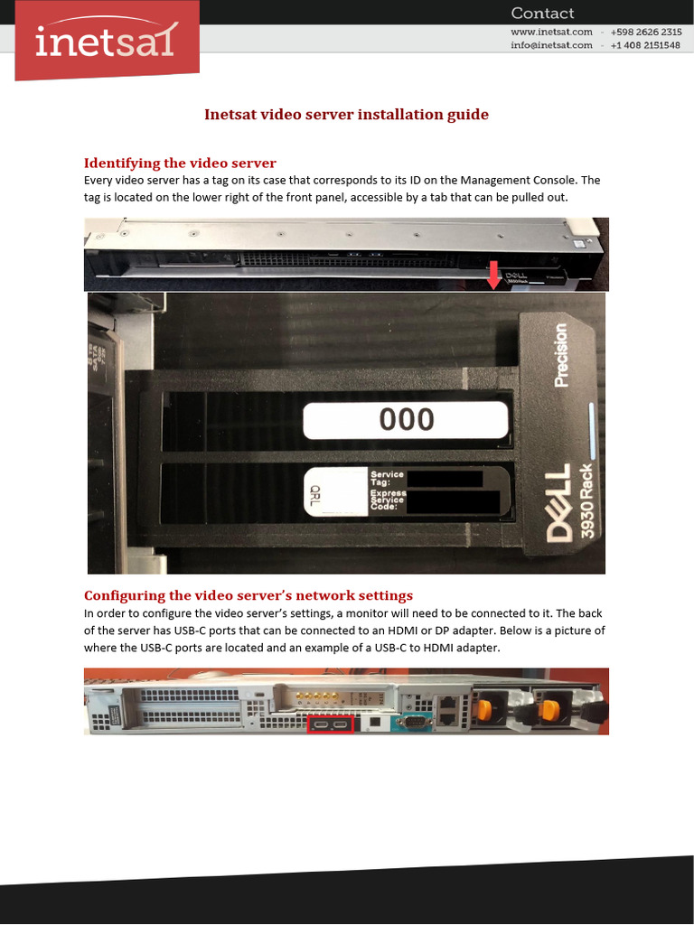 Dell Video Server Installation Guide v1.0 | PDF | Ip Address | Port (Computer Networking)