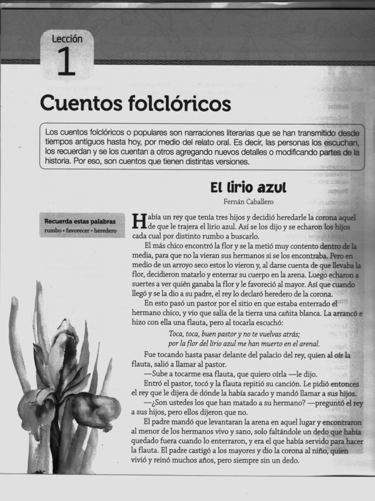 Comprensión Lectora de Cuentos Folcloricos | PDF