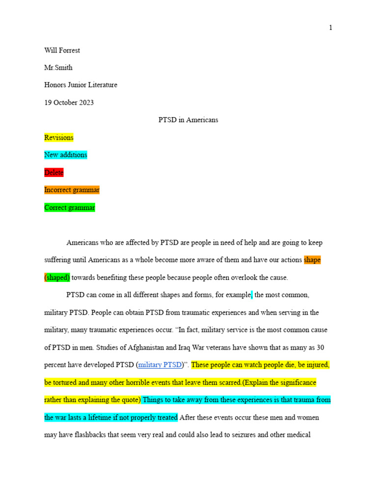 William Forrest - American Dream Essay Final Revised | PDF ...