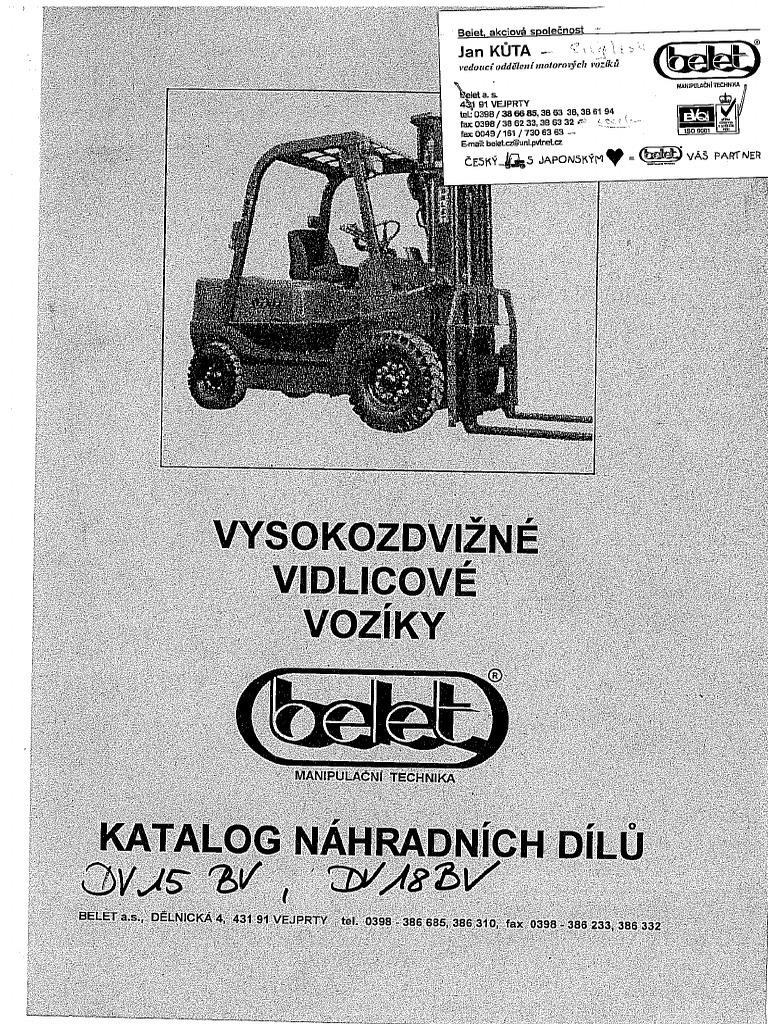 Belet DV15-18BV | PDF