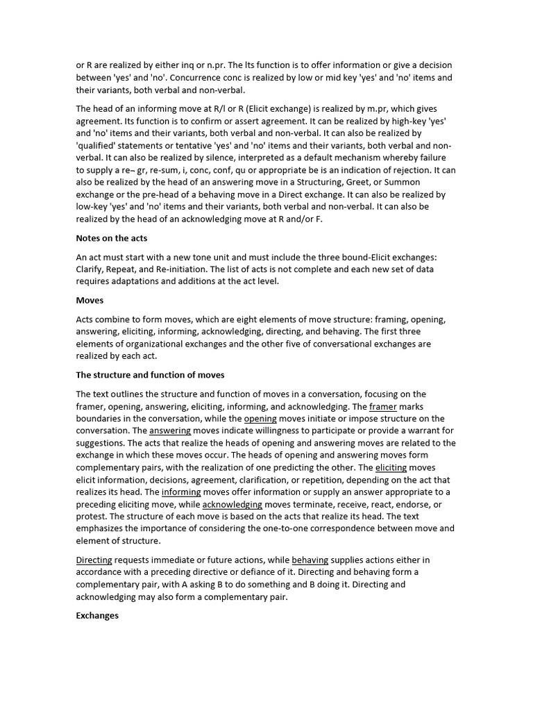 U2-Resumen Ch4-Francis&Hunston (AnalysisConversation) 2 | PDF | Human Communication | Communication
