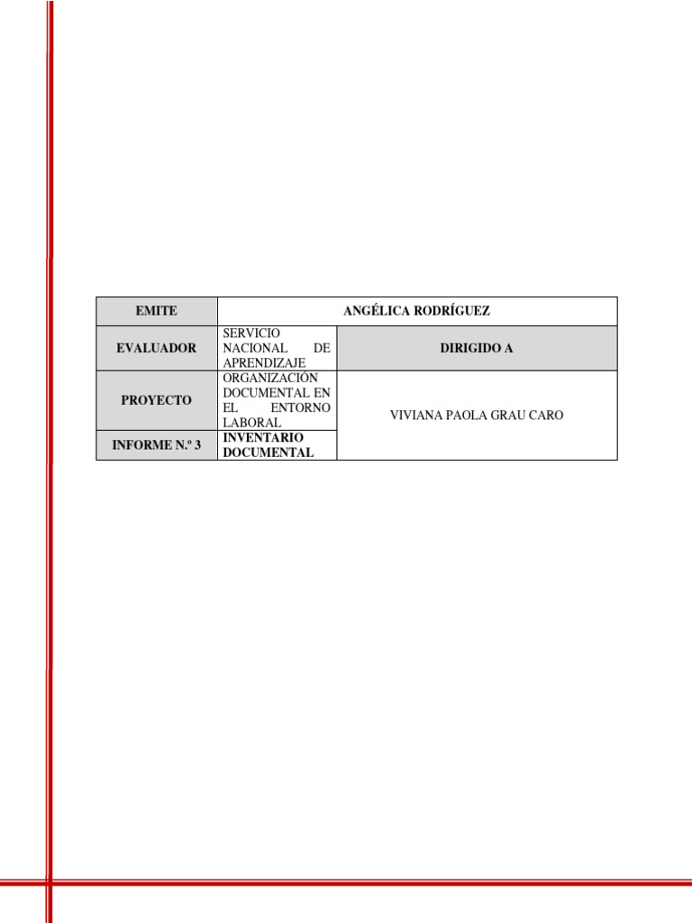 Informe Documental | PDF