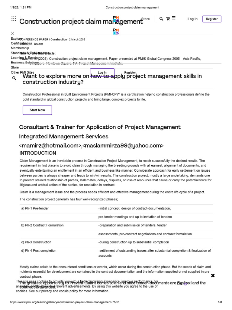 Construction Project Claim Management | PDF | Alternative Dispute ...