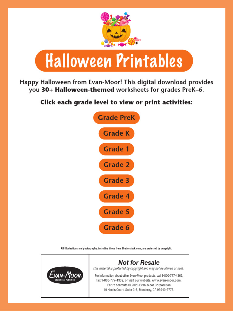 Halloween Free Printables | PDF | Halloween | Candy
