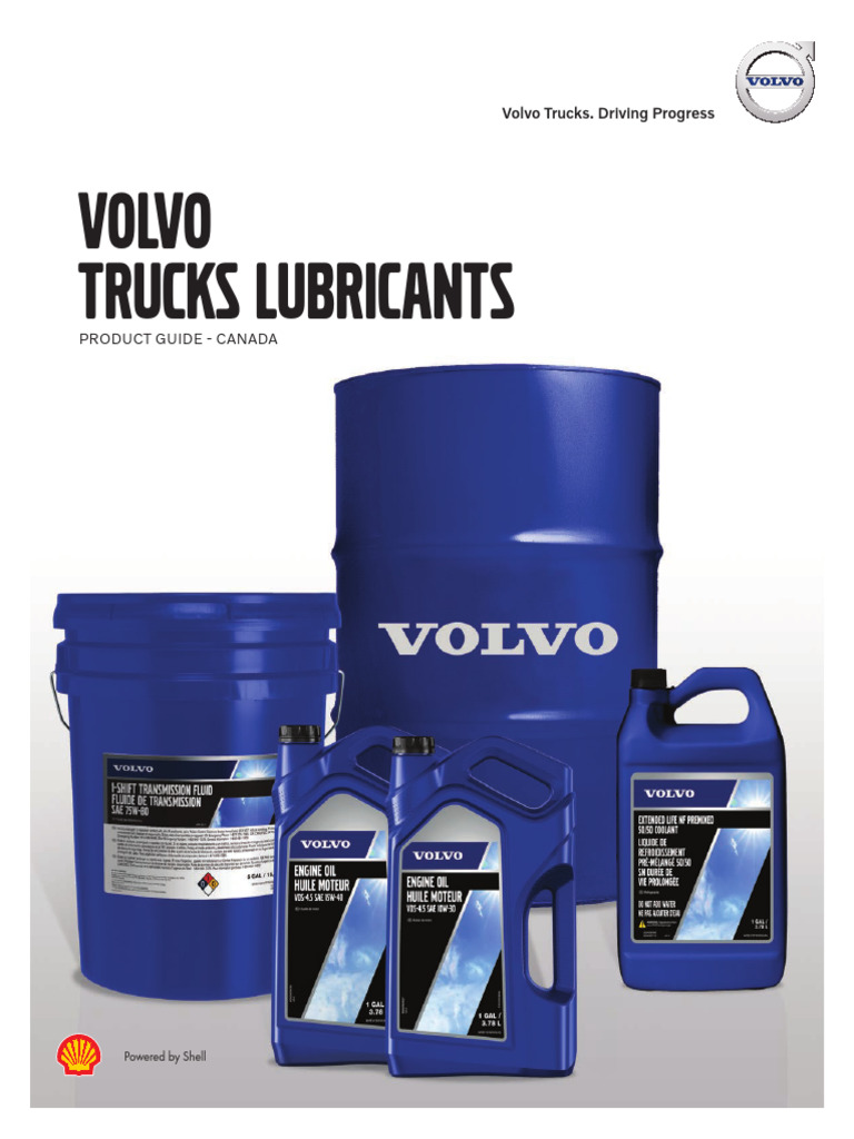 Volvo Truck Lubricants Product Guide | PDF | Technology & Engineering