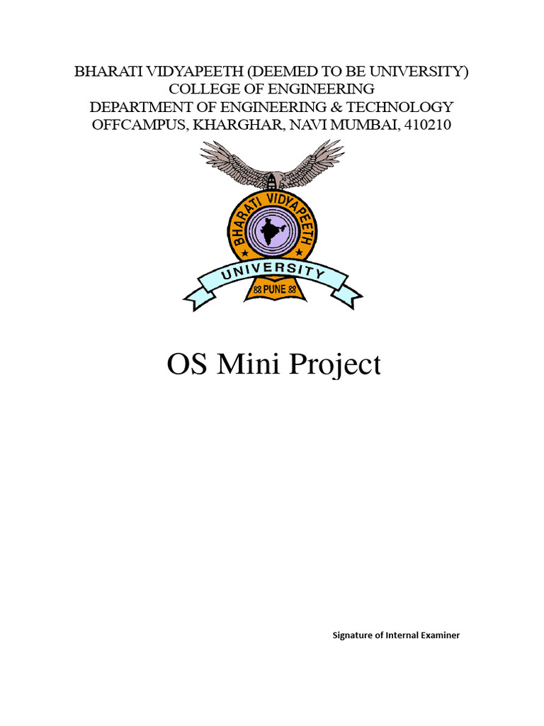 OS Mini Project | Download Free PDF | Operating System | Library ...