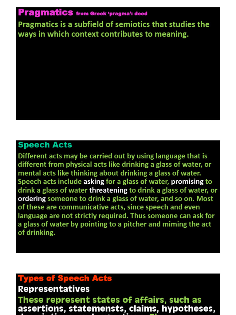 Pragmatics | PDF | Phrase | Syntax