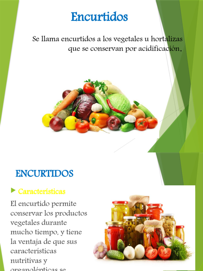 Tipos y Beneficios de los Encurtidos | PDF