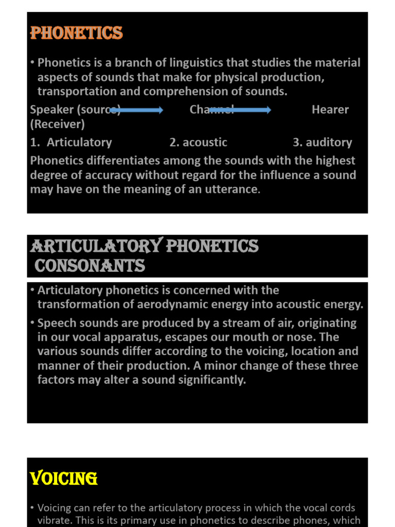 Articulatory Phonetics Overview | PDF | Language Arts & Discipline