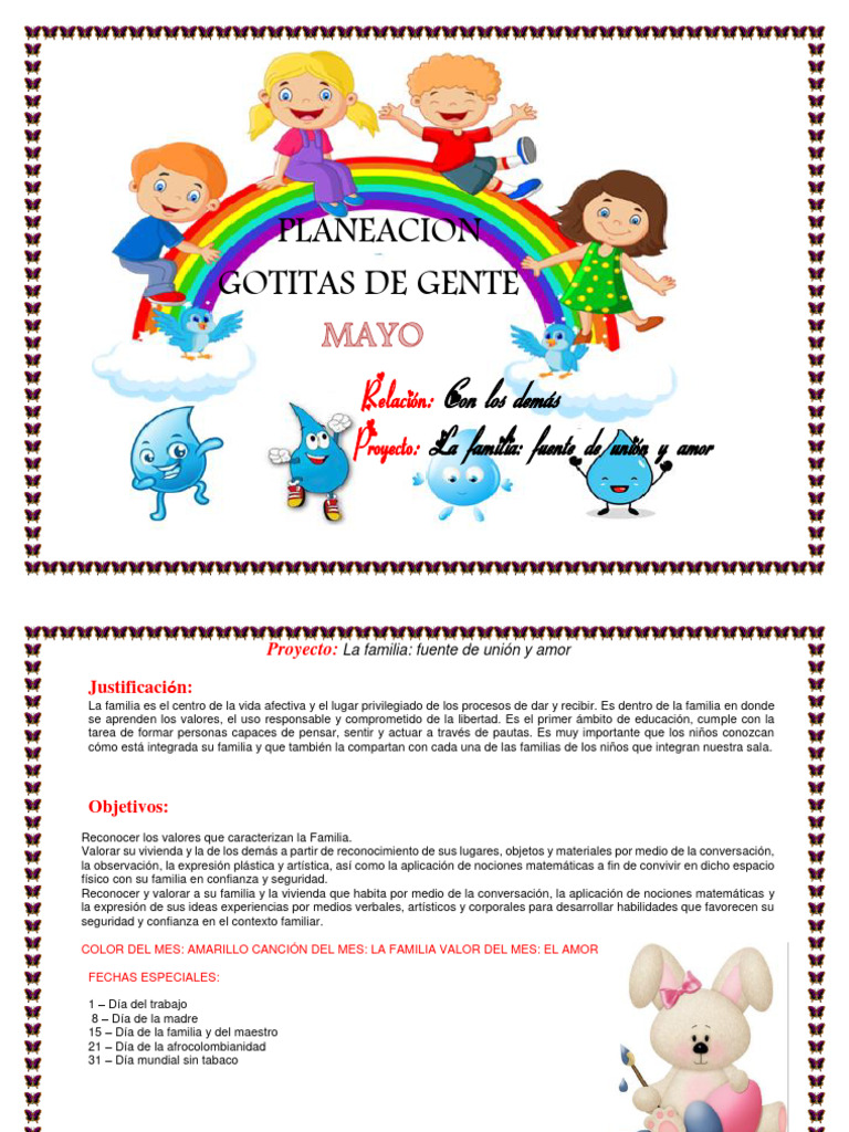 Planeación Mayo Actualizada | PDF | Amor