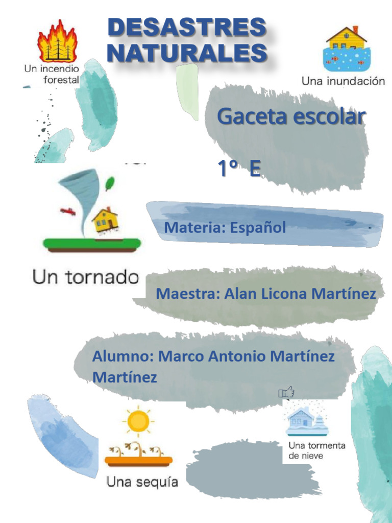 Ejemplos de Desastres Naturales | PDF | Desastres naturales | Temblores