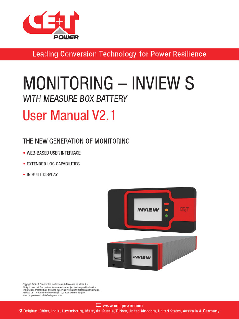 Inview S Manual | PDF | Power Inverter | Power Supply