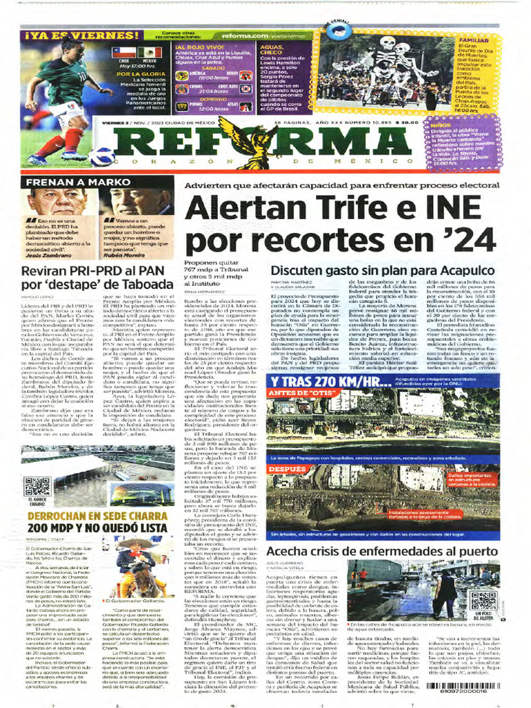 03.11.2023 Portadas Nacionales | PDF 03.11.2023 Portadas Nacionales | PDF
