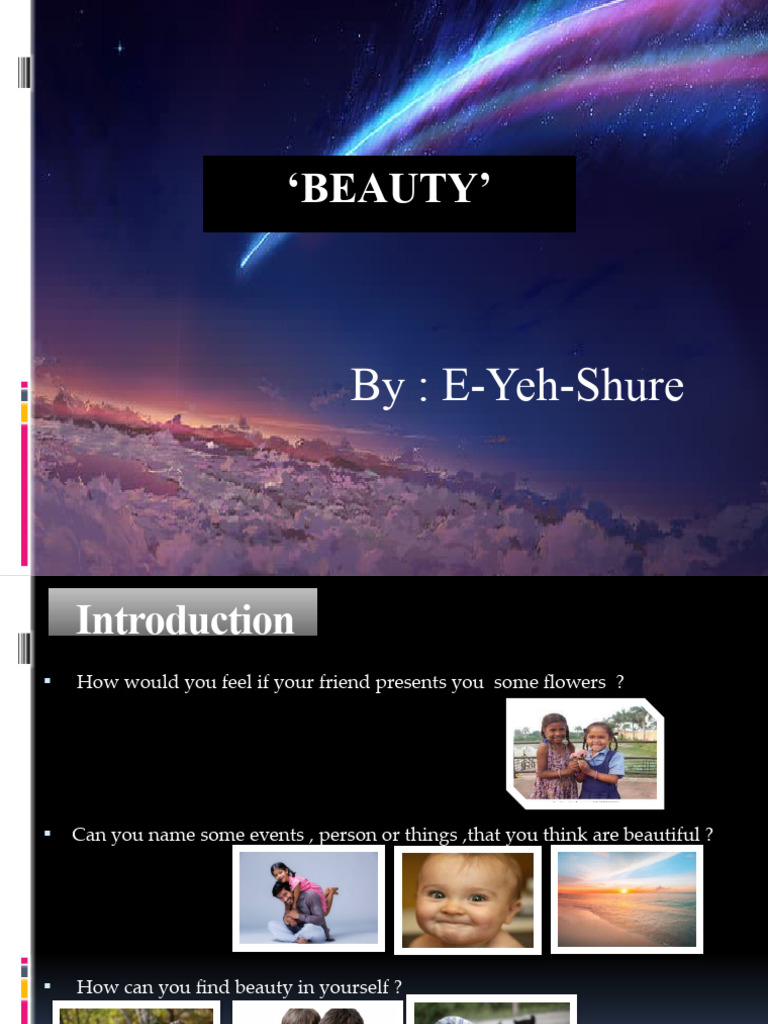 BEAUTY Poem Class 6 | PDF