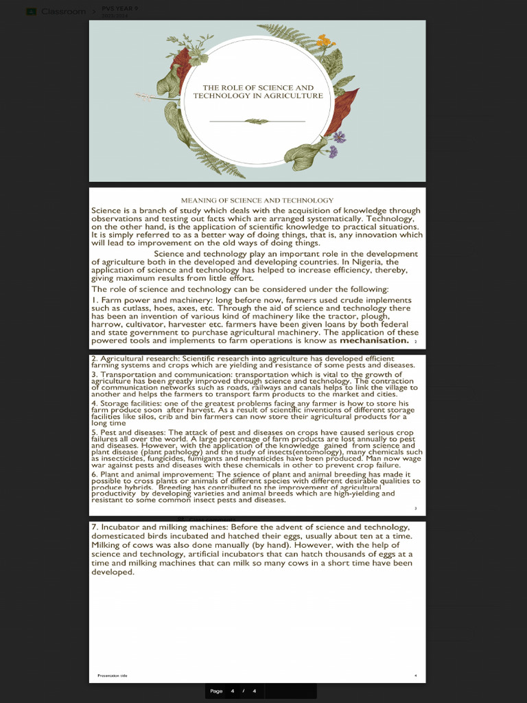 Pvs Science and Technology | PDF