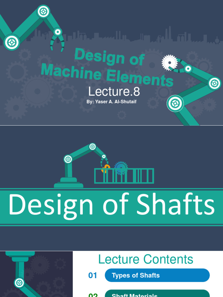 Lecture 8 Shaft Design | PDF | Bending | Stress (Mechanics)