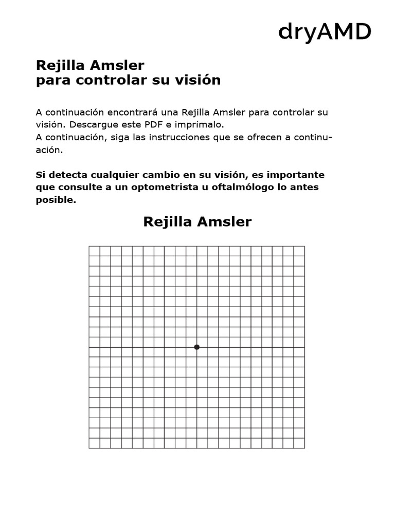 dryAMD Rejilla Amsler A4 | PDF