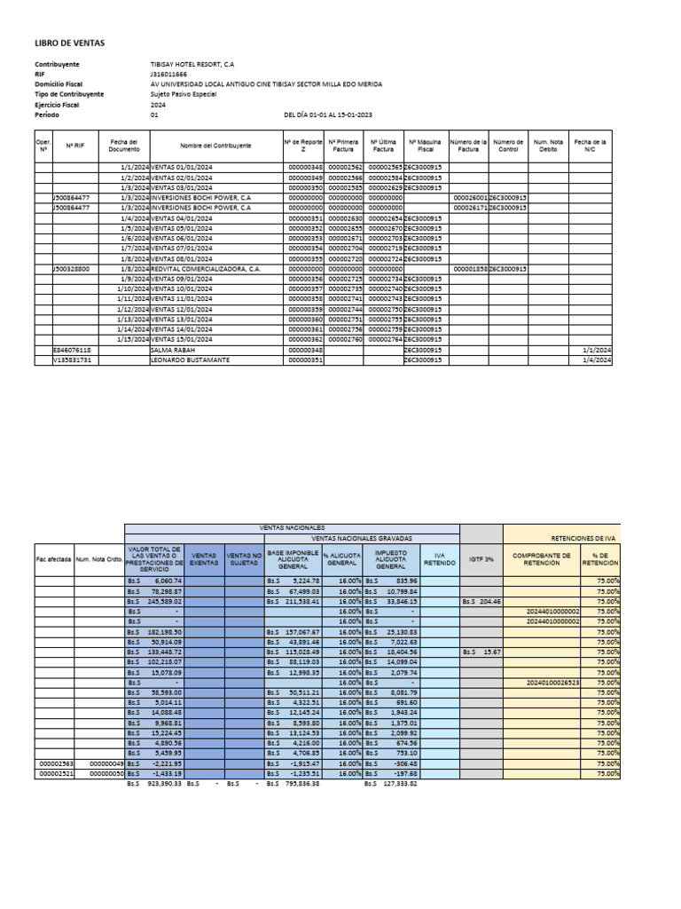 Modelo Libros Del IVA DEFINITIVO | PDF | Factura | Pagos