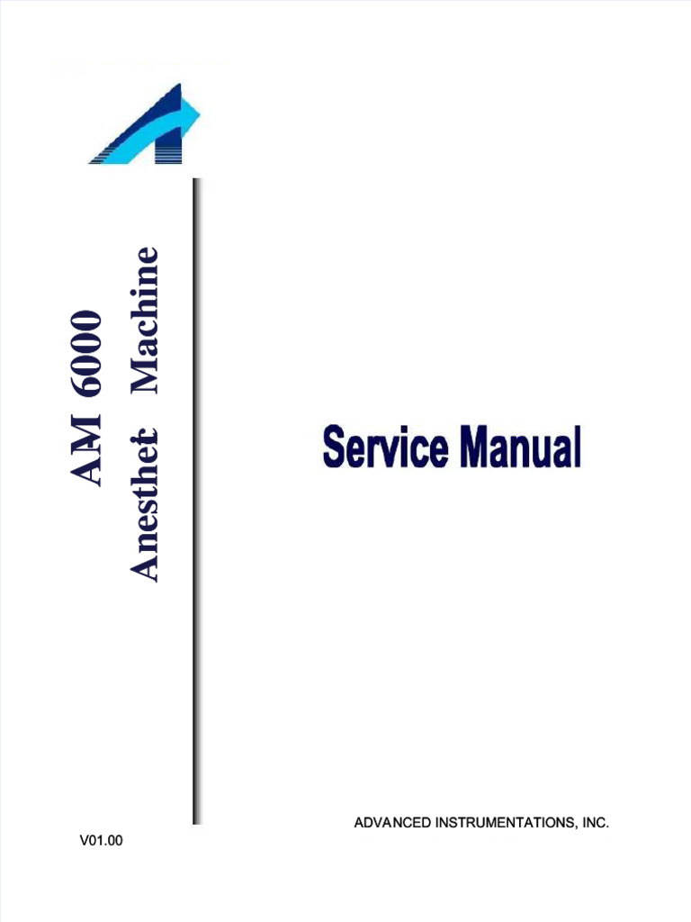 PDF Maquina de Anestesia Advanced Am 6000 Compress | PDF | Valve ...