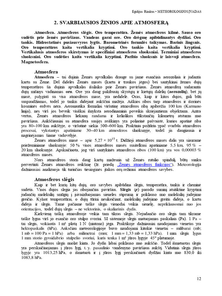 Meteorologijos Ivadas 13-144 | PDF