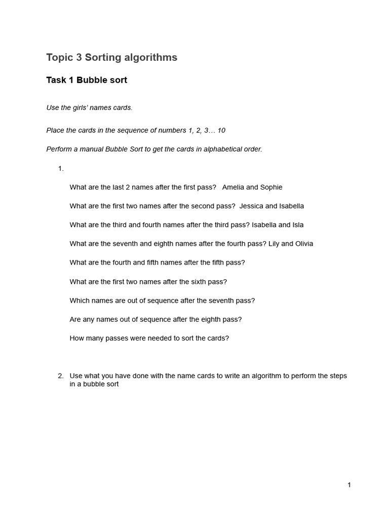 Algorithms Worksheet 3 | PDF | Applied Mathematics | Discrete Mathematics