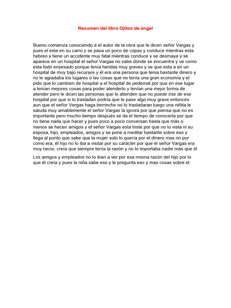 Ojitos de Angel | PDF