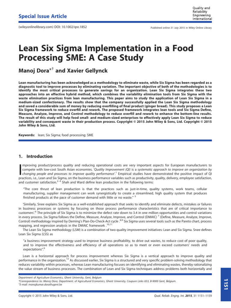 Dora 2015 | PDF | Six Sigma | Lean Manufacturing