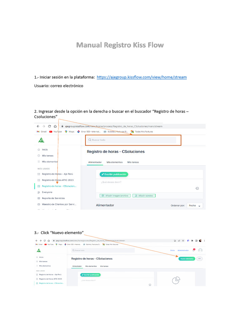 Manual Registro Kisflow | PDF | Negocios | Finanzas y dinero