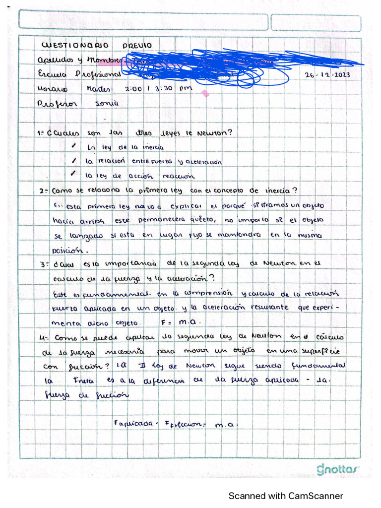 Cuestionario Previo | PDF