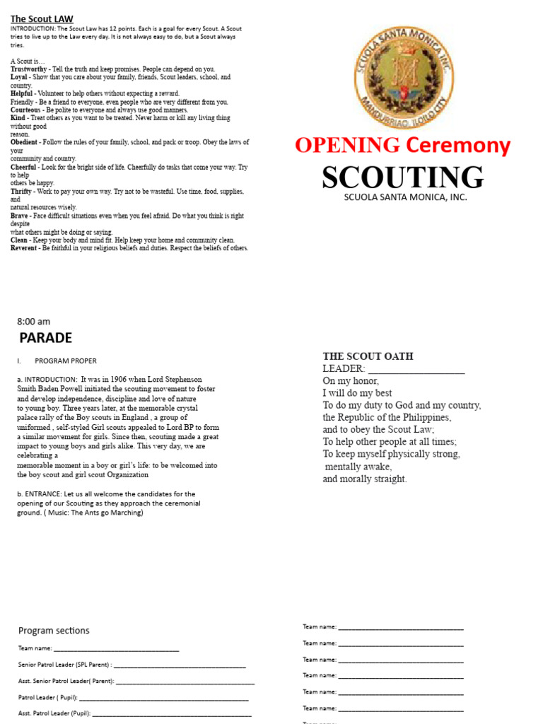 Opening Scouting | PDF