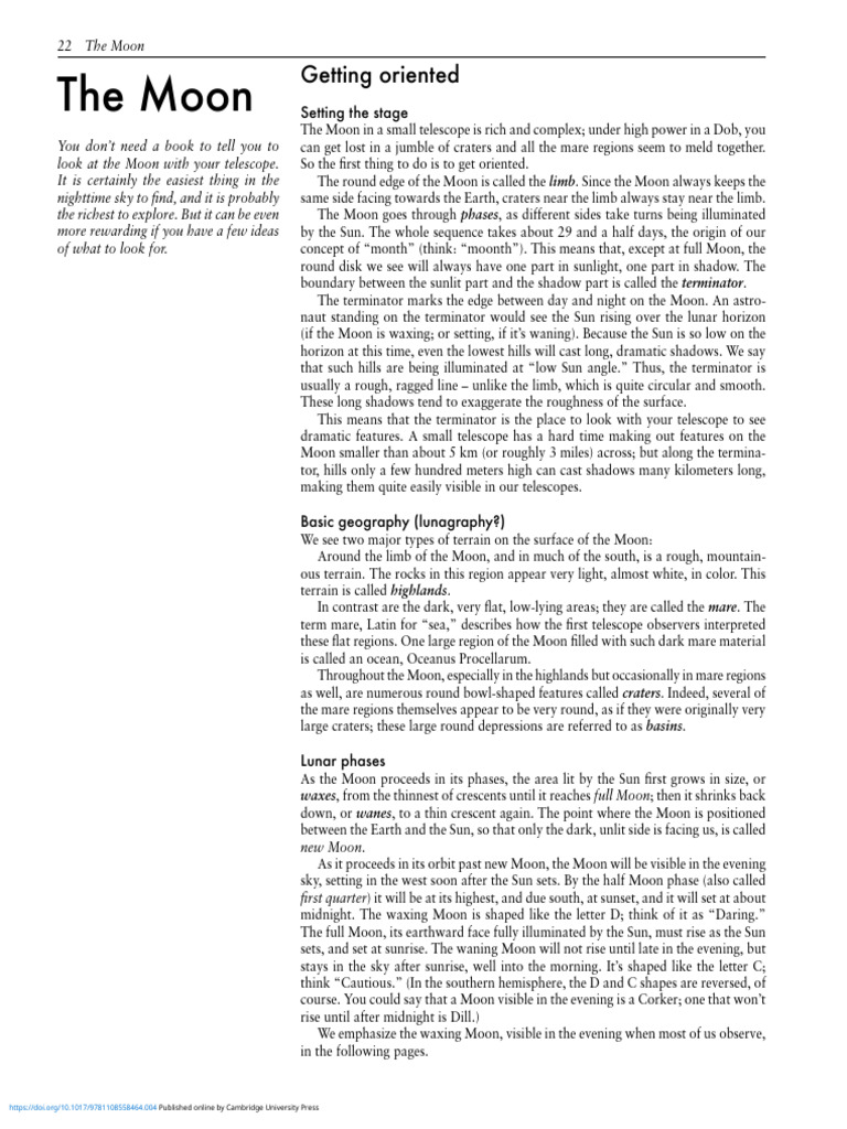 Turn Left at Orion The Moon | PDF | Moon | Lunar Science