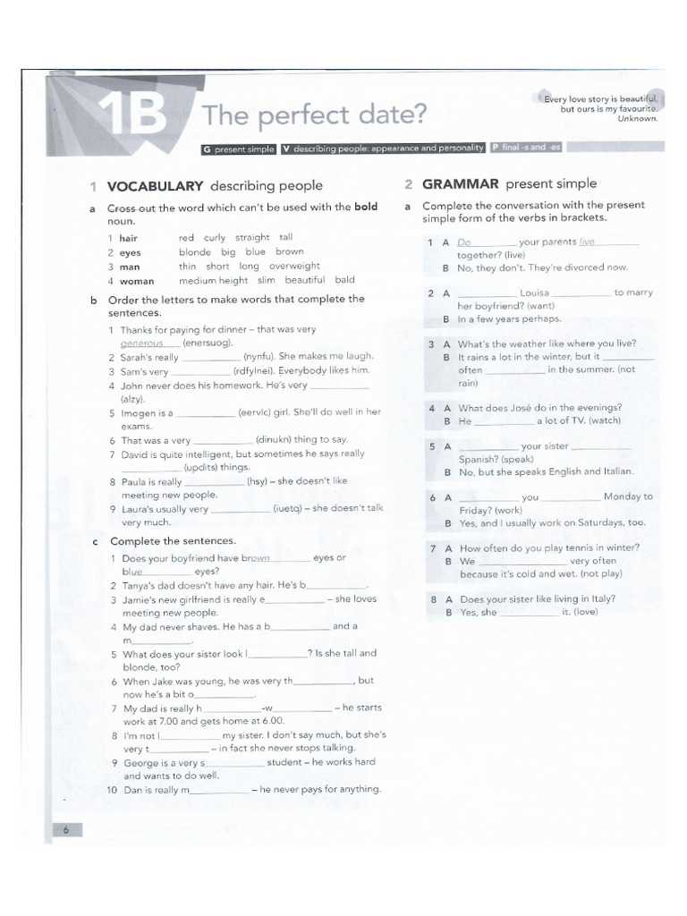EF 4e Pre-Int WB - 1B | PDF