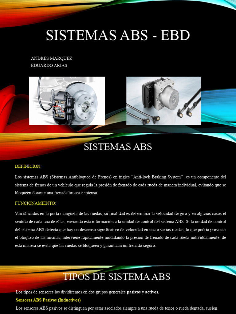 Abs - Ebd | PDF | Sistema de freno antibloqueo | Ciencias fisicas