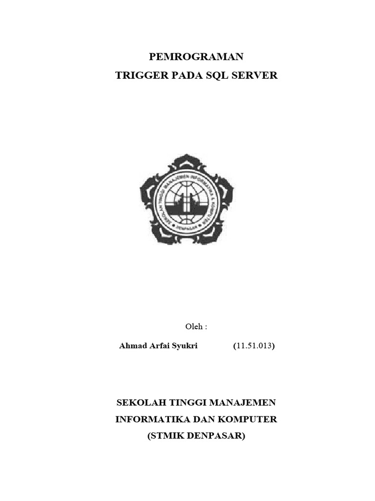 Panduan Trigger SQL Server | PDF