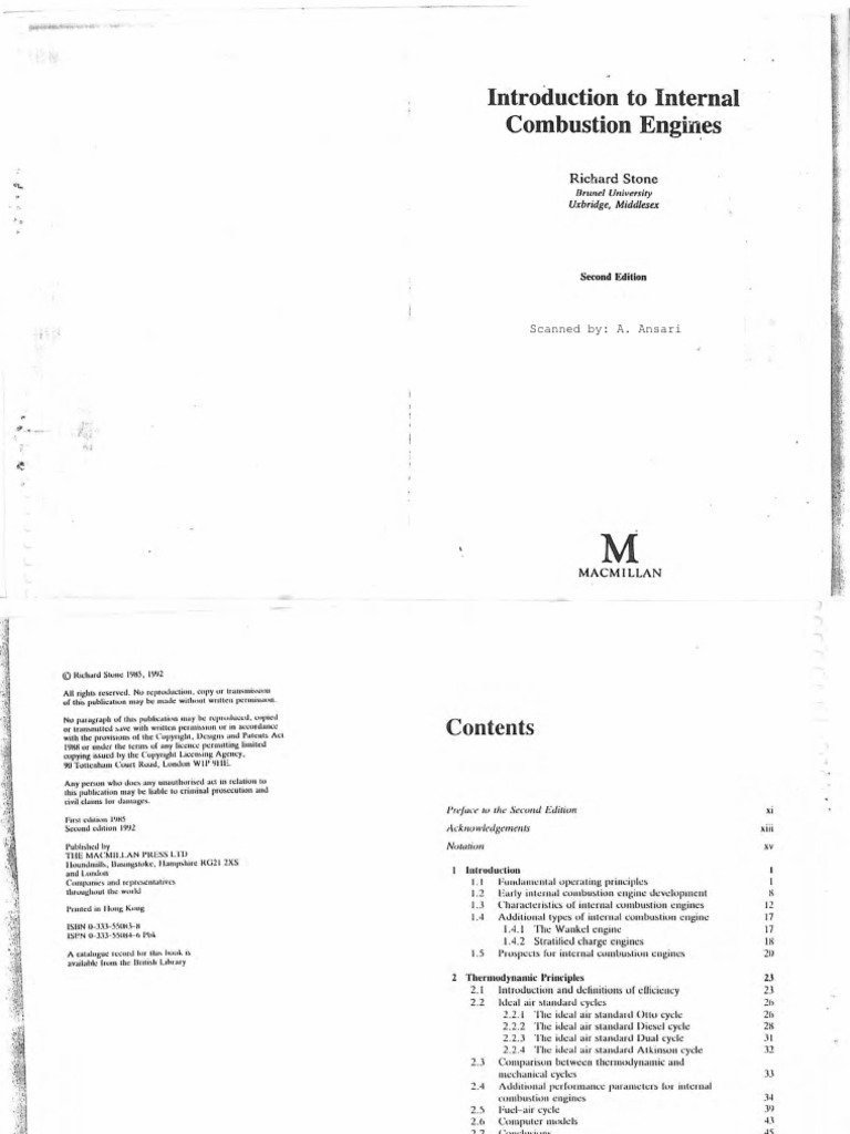 Introduction to Internal Combustion Engines | PDF | Internal Combustion ...