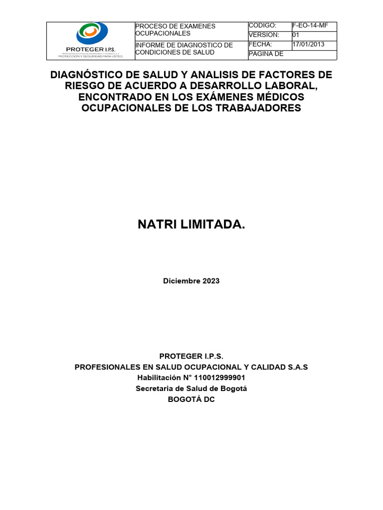 NATRI LIMITADA.-revisado | PDF | Hipercolesterolemia | Diagnostico medico