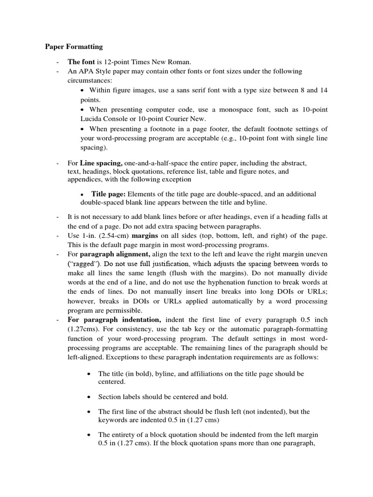 APA 7th Ed Guidelines | PDF